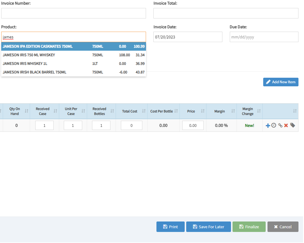 How to Receive Invoices in Your POS