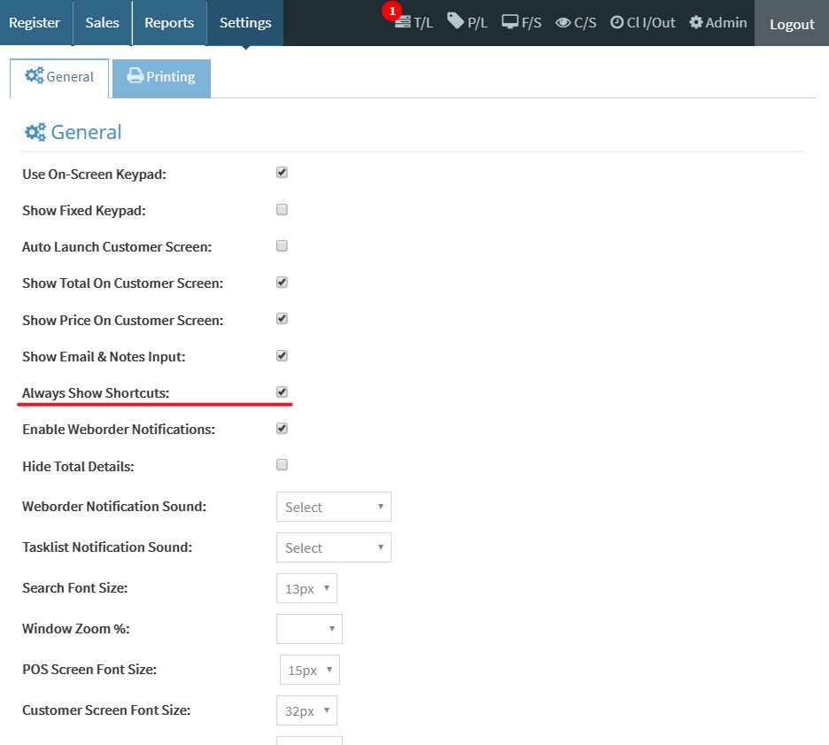 How to Adjust your Shortcut Keys